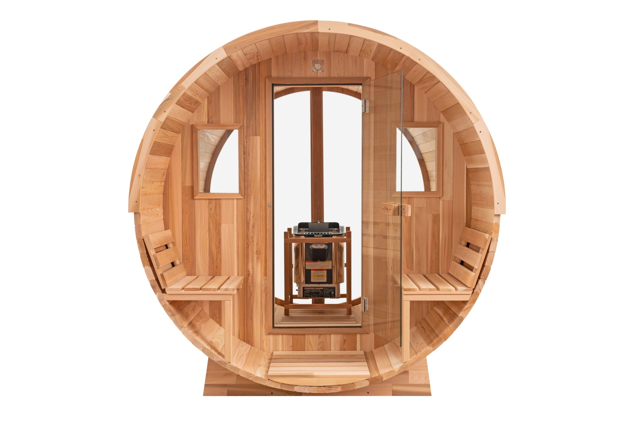 Cedar Panoramic View Sauna with Porch - 6 Person – Cedar Spring Recreation