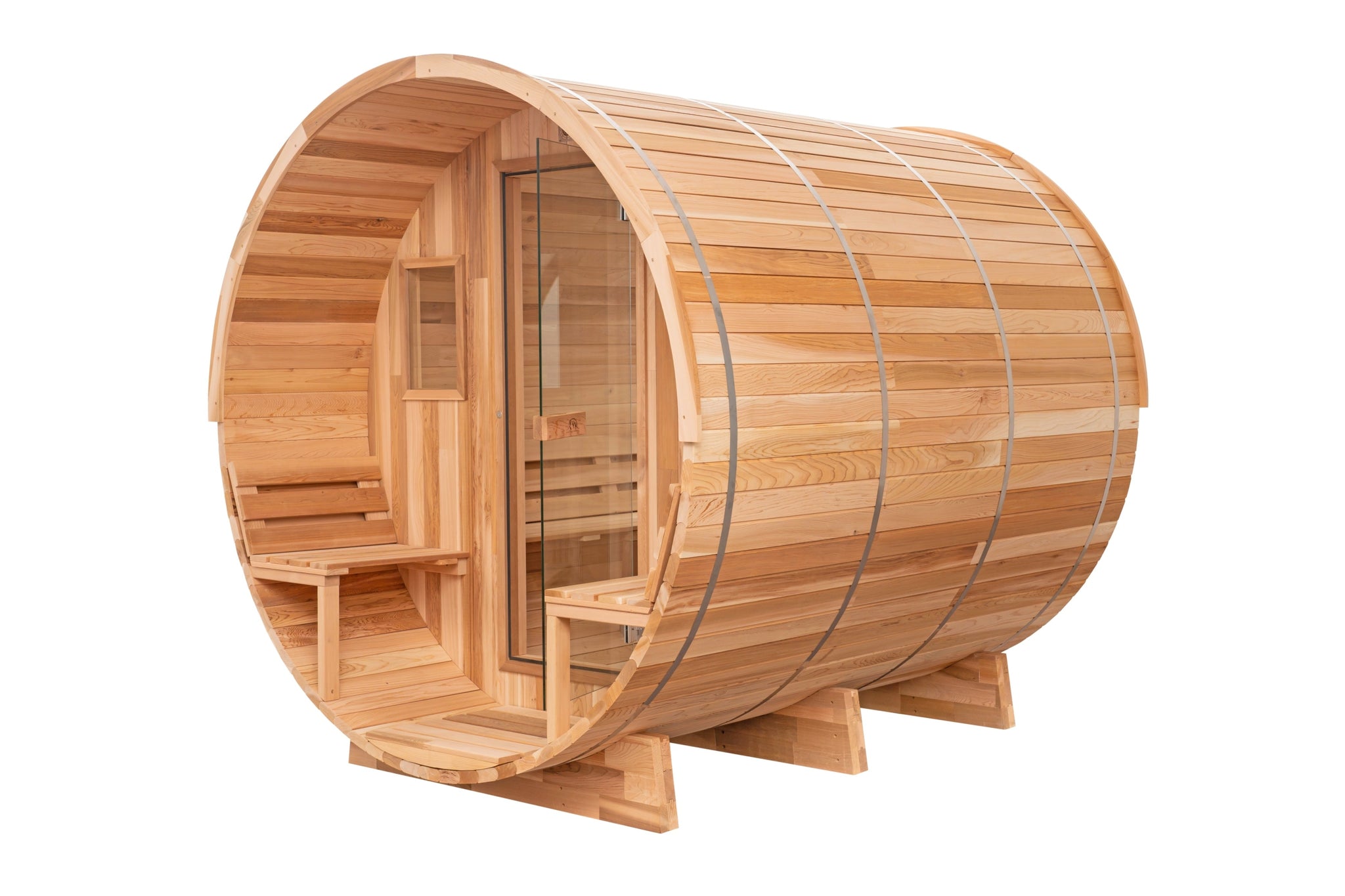Cedar Panoramic View Sauna with Porch - 6 Person – Cedar Spring Recreation