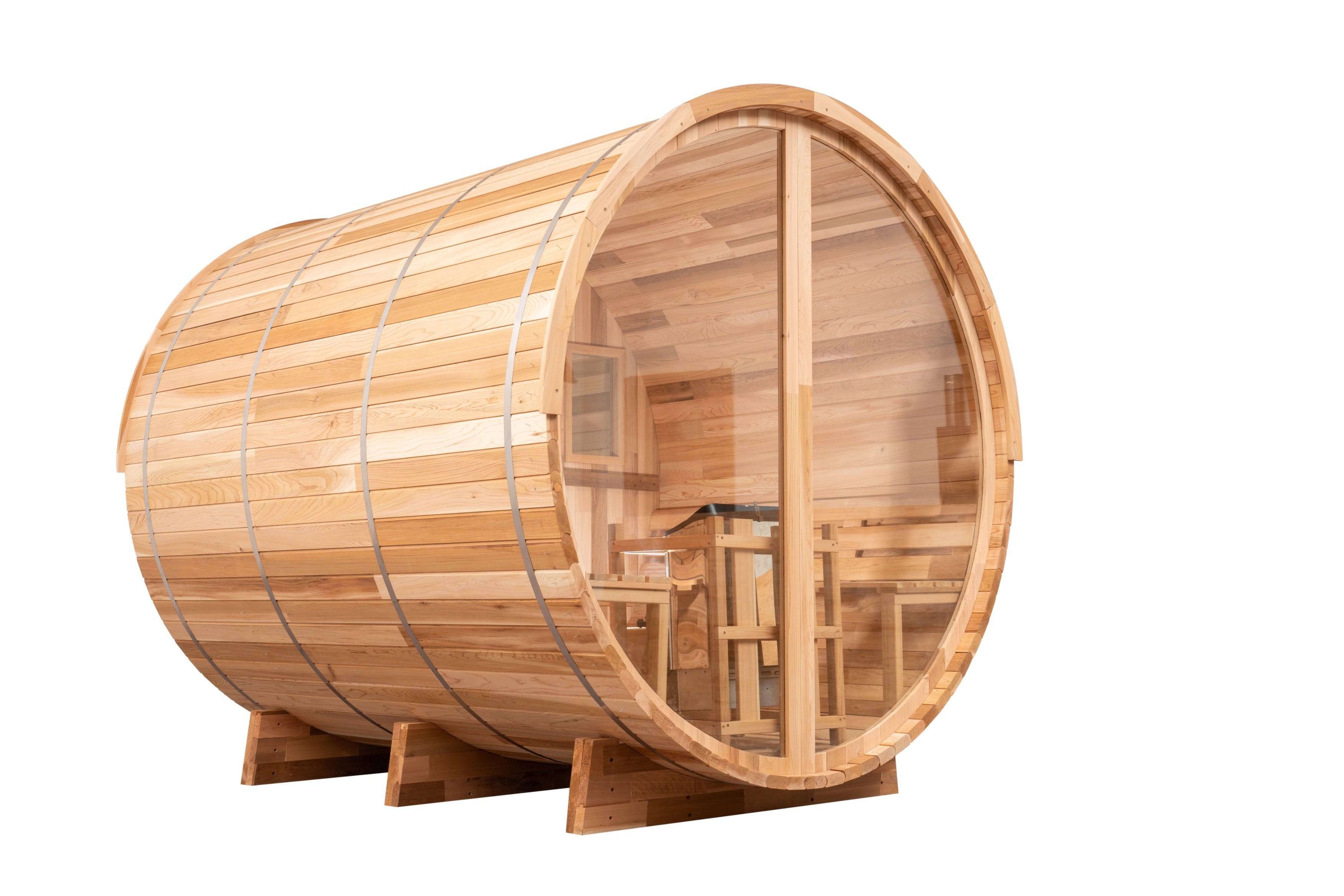 Cedar Panoramic View Sauna with Porch - 6 Person – Cedar Spring Recreation